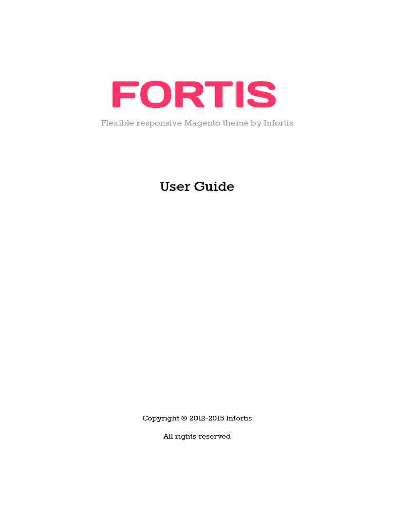 Fortis User Guide | PDF | Magento | Zip (File Format)