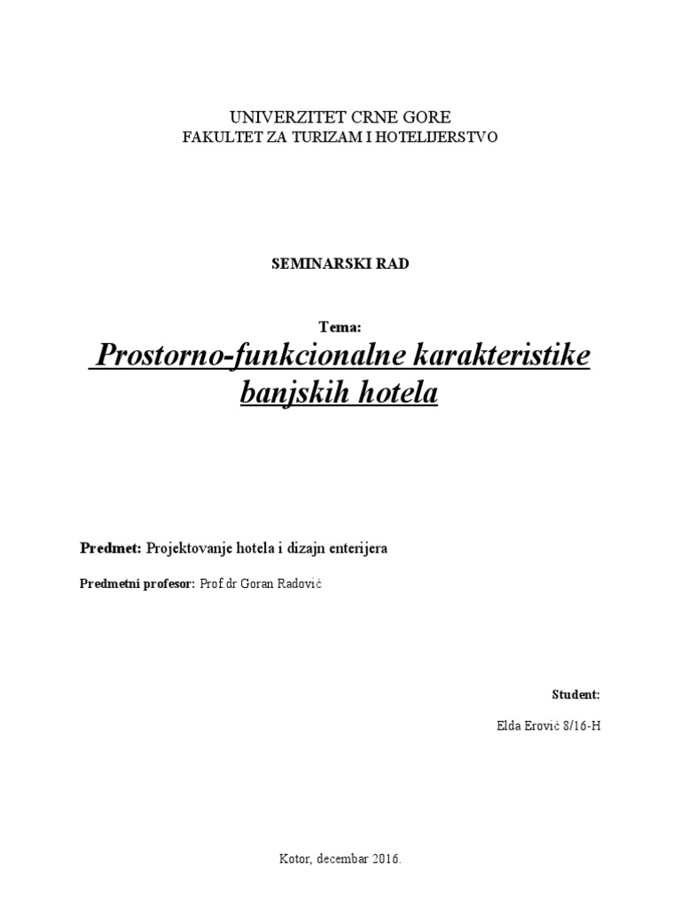 Banjski Hoteli | PDF
