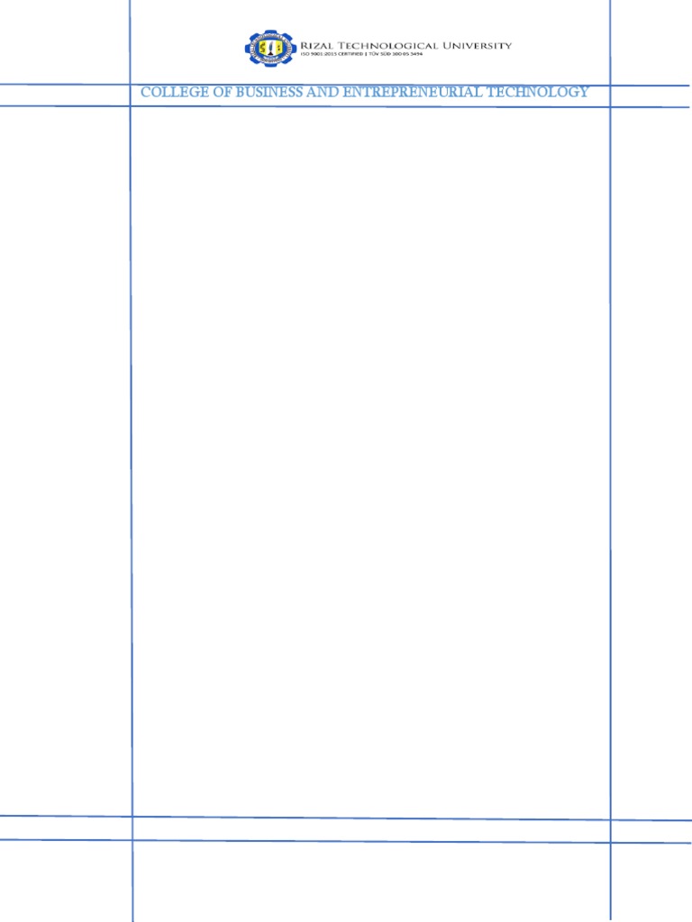 RTU Thesis Letterhead | PDF | Business | Computers