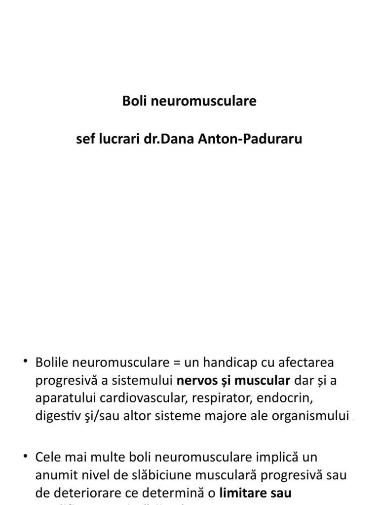 Boli Neuromusculare | PDF Boli Neuromusculare | PDF