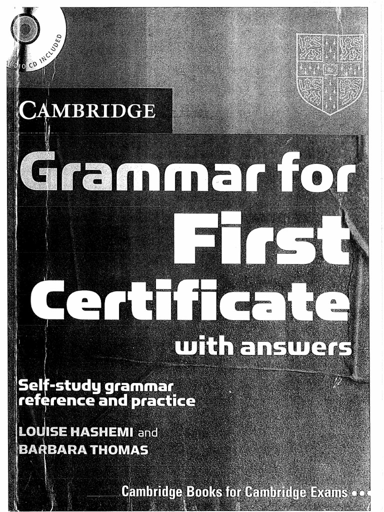 Grammar For First Certificate PDF | PDF