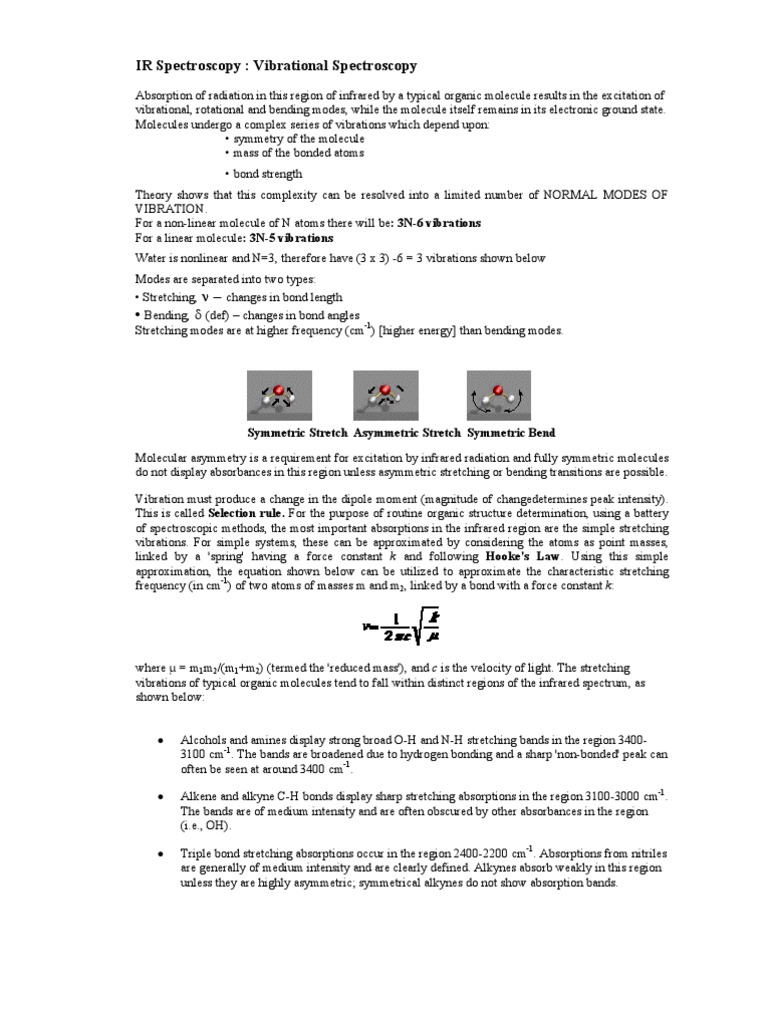 IR Spectroscopy General | PDF | Infrared Spectroscopy | Physics