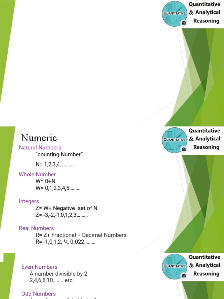 Numeric & Fraction Problems | PDF