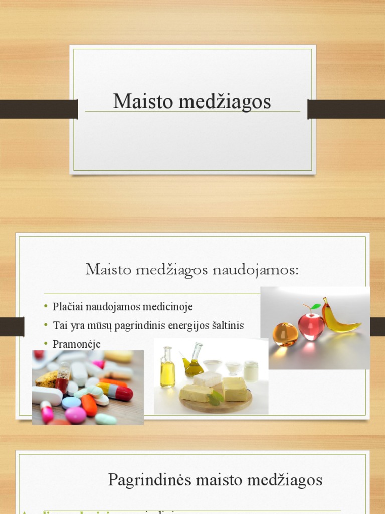Maisto Medziagos PDF | PDF