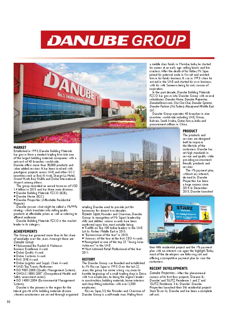 Danube Group: Building Materials Leader | PDF | Economies | Retail