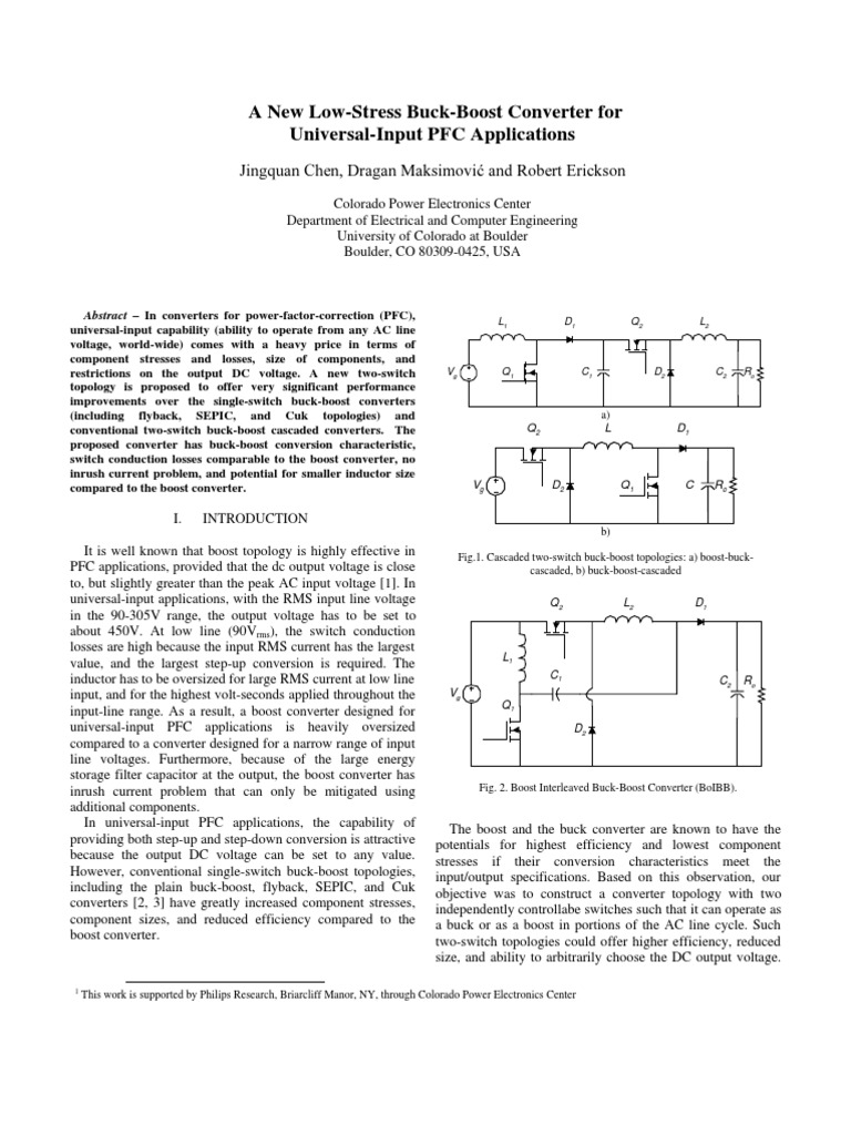 Boost Interleaved Buck Boost Converter | PDF | Physical Quantities ...
