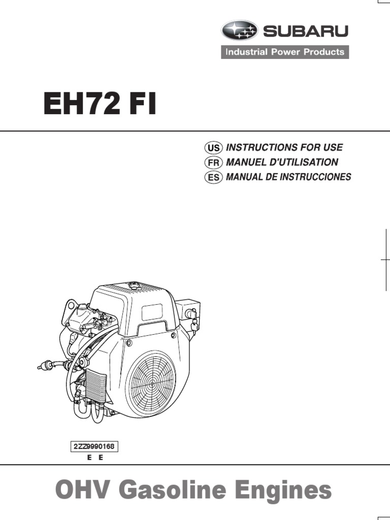 Subaru Engines Eh72 Fi Owners | PDF | Ignition System | Motor Oil