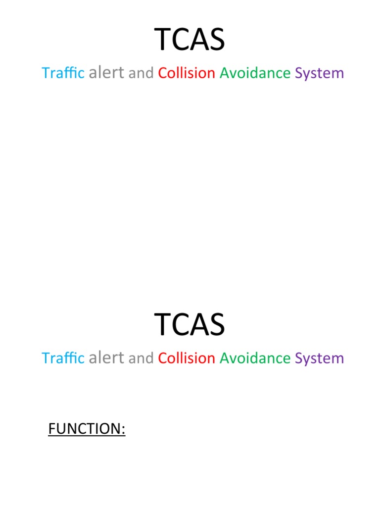 TCAS | PDF | Aircraft | Electronics