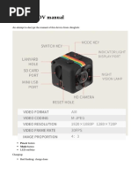 SQ11 Mini DV User Manual | PDF | Camera | Electronics
