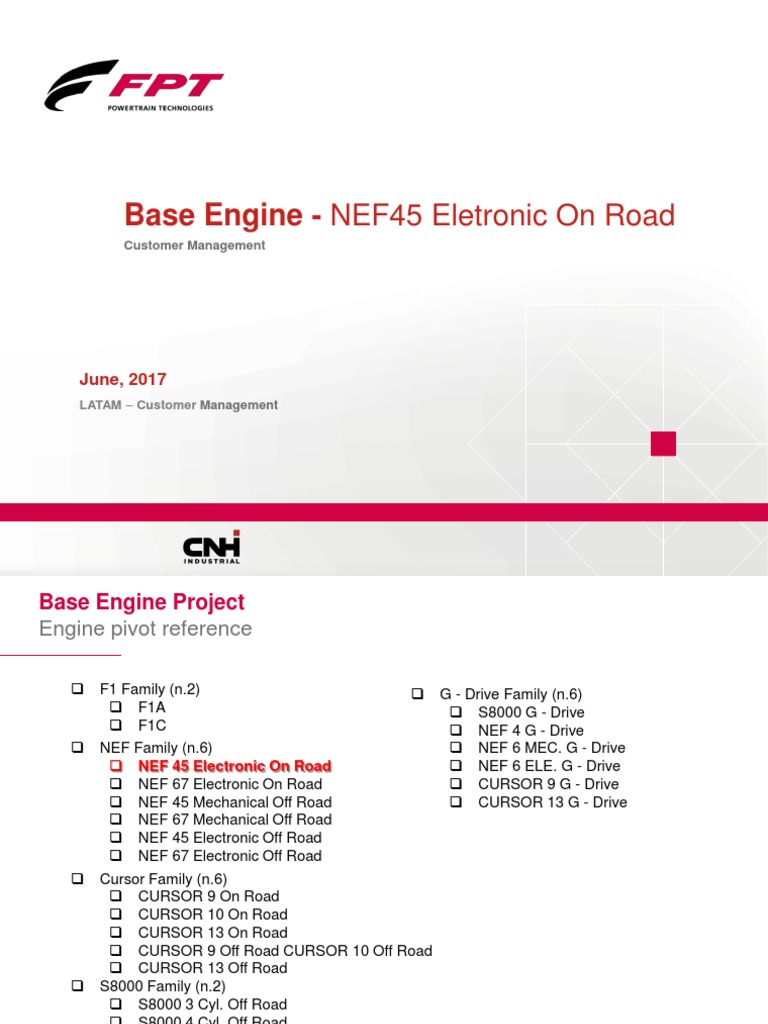 Base Engine - NEF45 Eletronic On Road: June, 2017 | PDF | Fuel ...