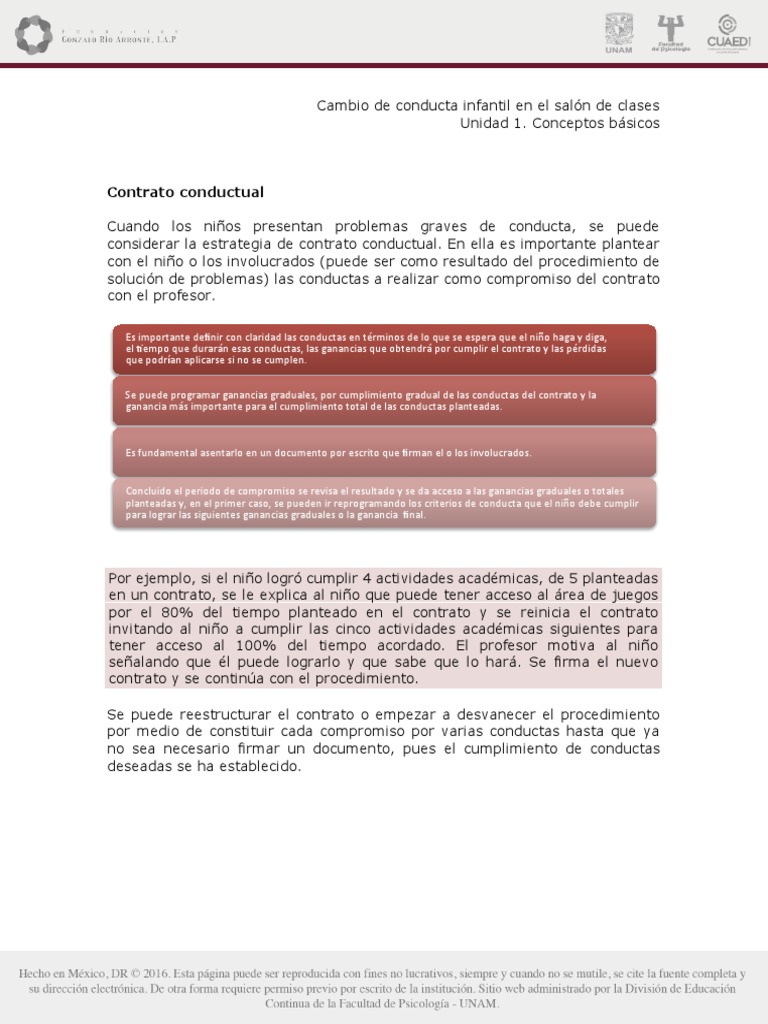 Contrato - Conductual | PDF