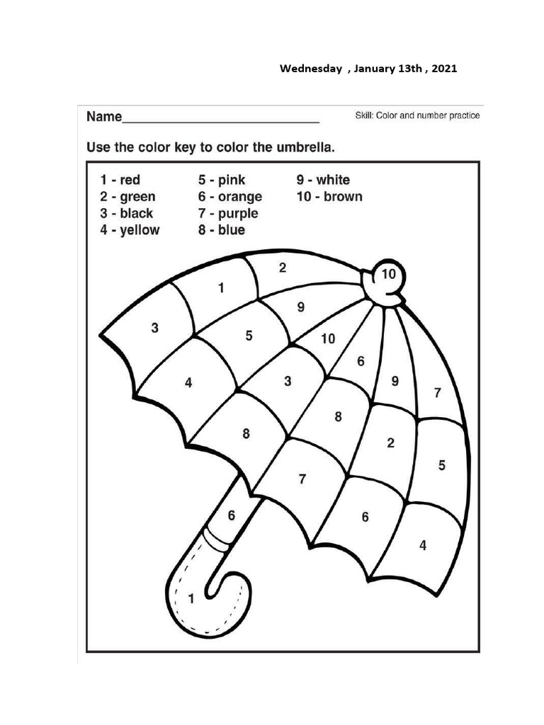 Homework 1st Grade Colours | PDF