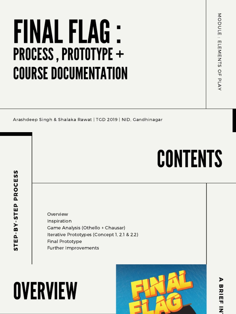 Final Flag:: Process, Prototype + Course Documentation | PDF | Gaming ...