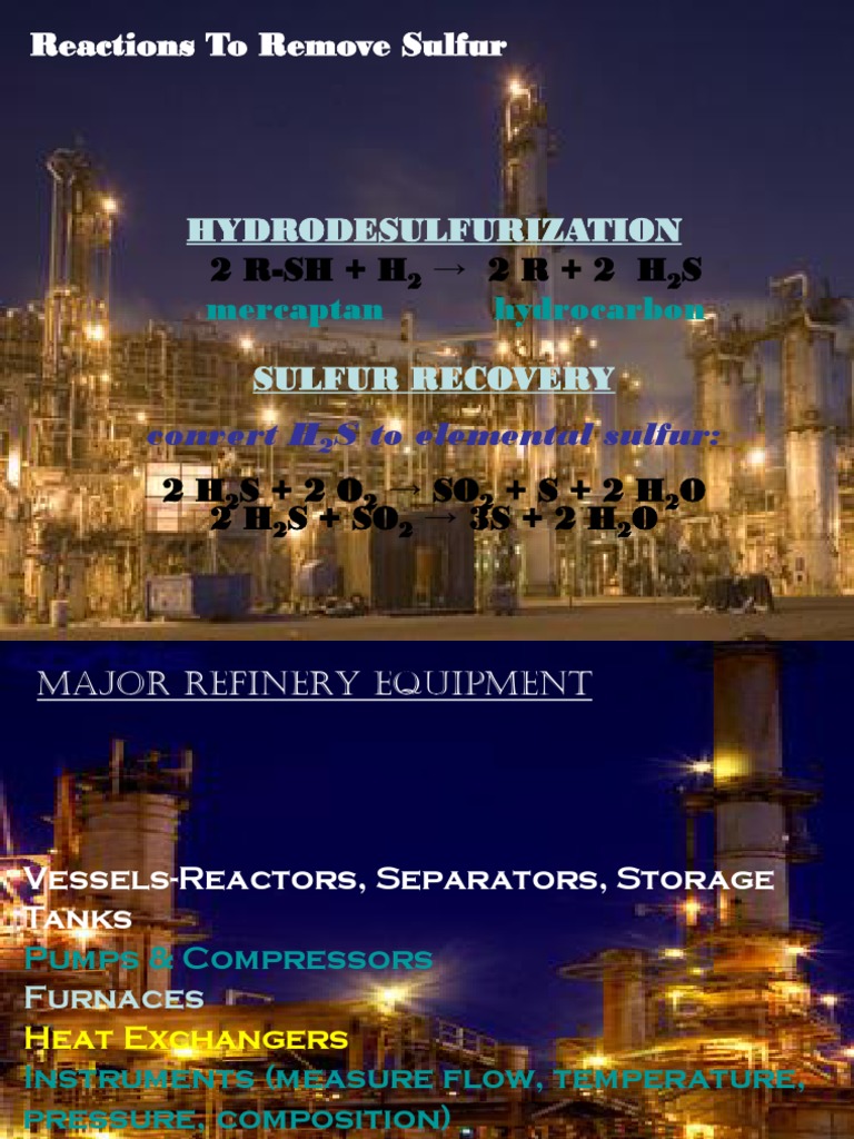 Merox & Hydrotreatment | PDF | Chemical Process Engineering | Chemical ...
