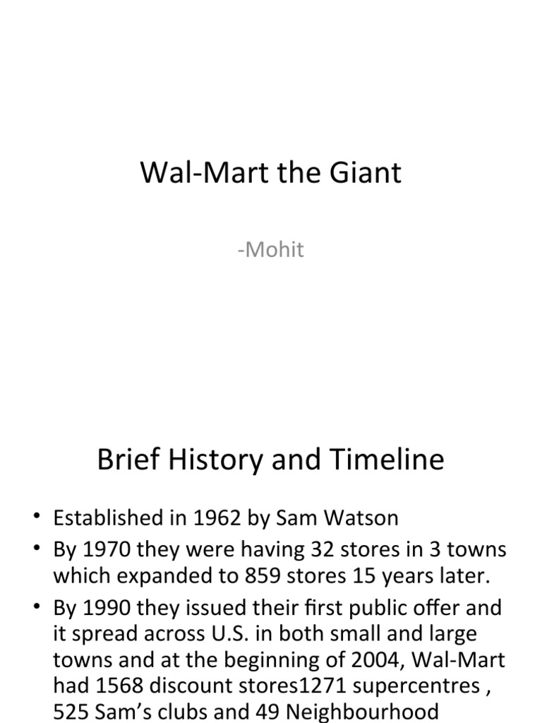 An Analysis of Wal-Mart's Rise to Dominance: Tracing the Retail Giant's ...