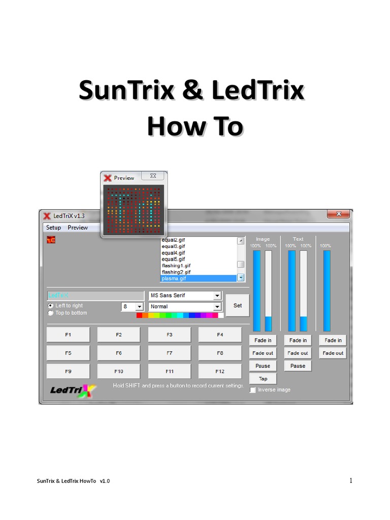 Suntrix and Ledtrix Howto PDF | PDF