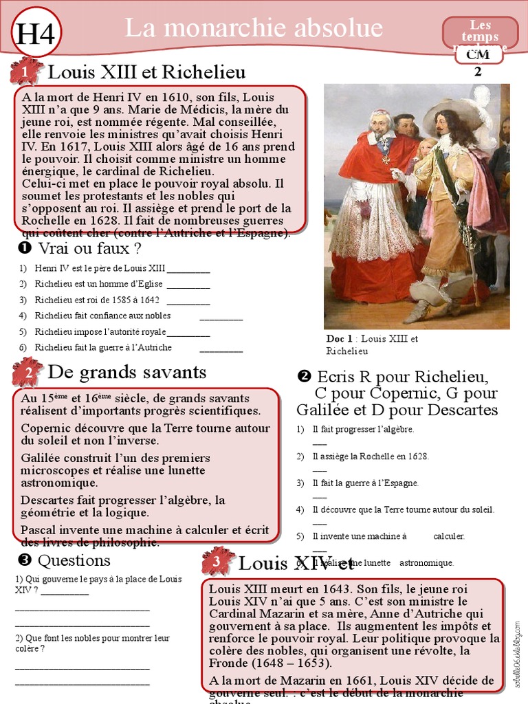 La Monarchie Absolue en France | PDF