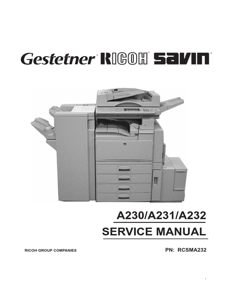 Service Manual A230/A231/A232: PN: RCSMA232 | PDF