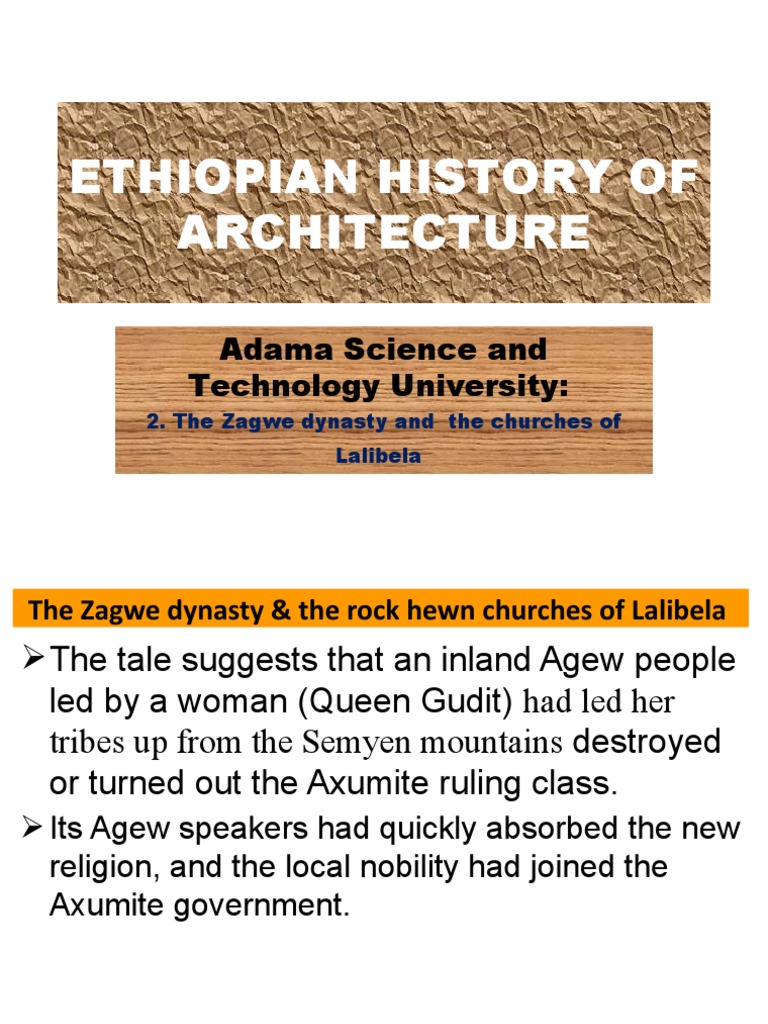 Zagwe Dynasty and Lalibela Churches | PDF | Architectural Design ...