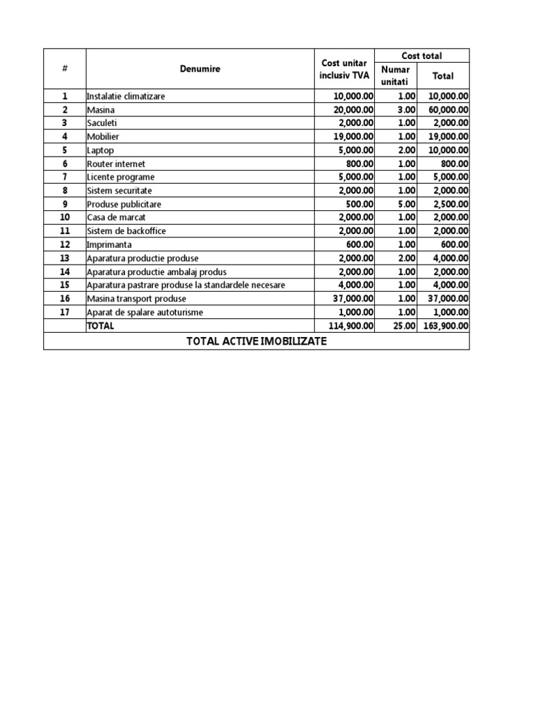 Macheta Buget Model | PDF | Business