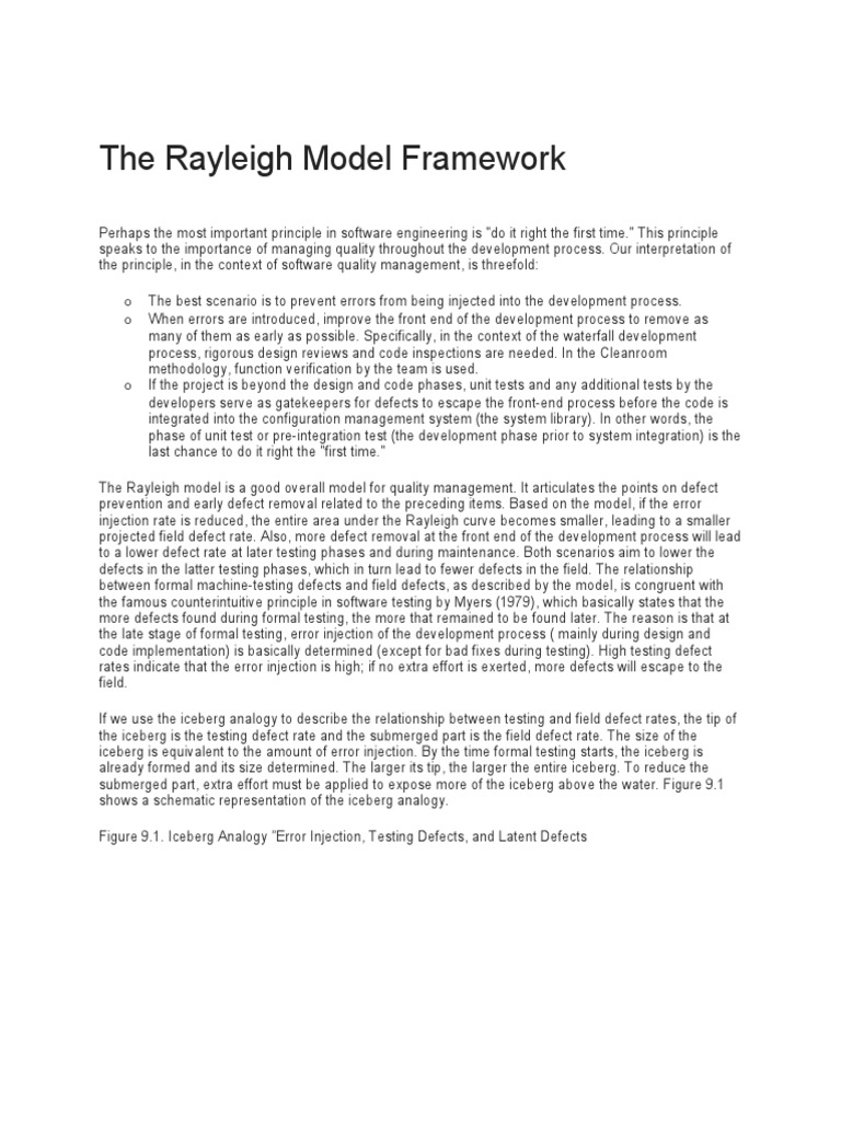 The Rayleigh Model Framework - 4dec | Download Free PDF | Software ...