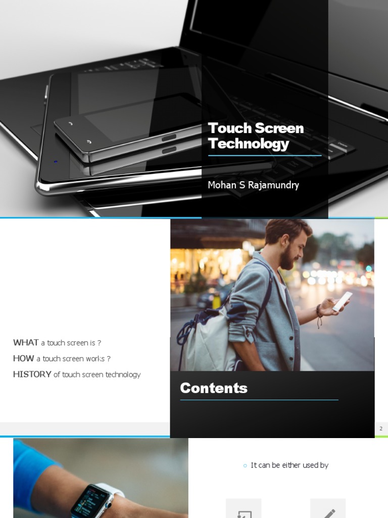 Touchscreen Tech Overview | PDF | Touchscreen | Tablet Computer