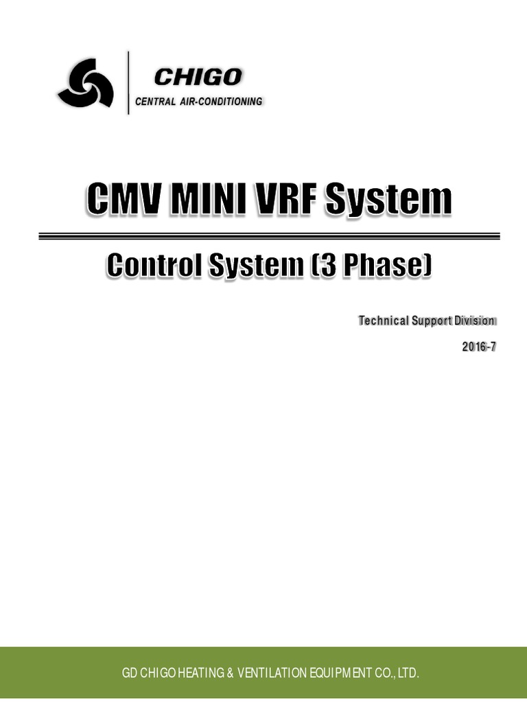 GD Chigo Heating & Ventilation Equipment Co., LTD.: Technical Support ...