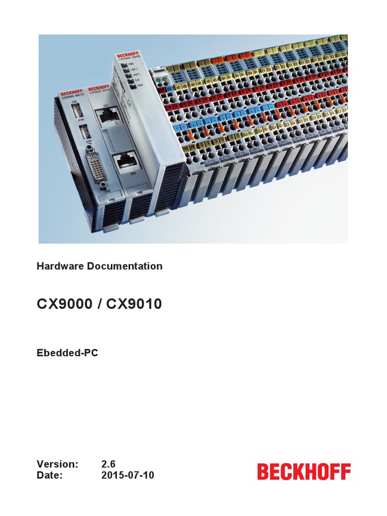CX9000 / CX9010: Hardware Documentation | PDF | Manufactured Goods ...