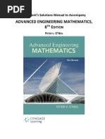 Advanced Engineering Mathematics 8th Edition ONeil Solutions Manual 1 | PDF | Matrix ...