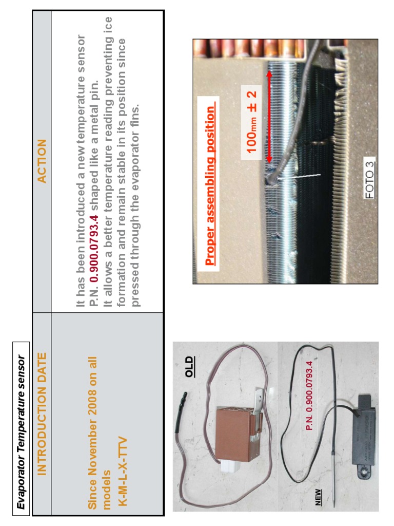 Evaporator Temp Sensor | PDF