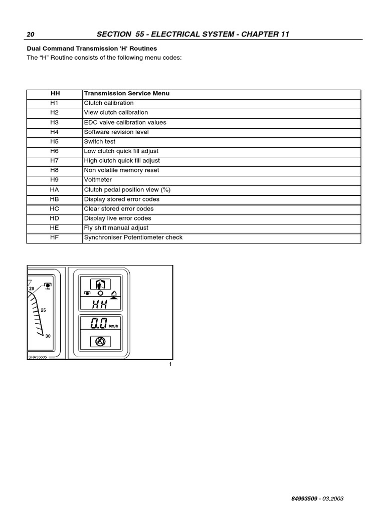 Section 55 - Electrical System - Chapter 11: Dual Command Transmission ...