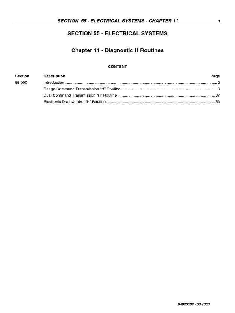 Section 55 - Electrical Systems - Chapter 11 | PDF