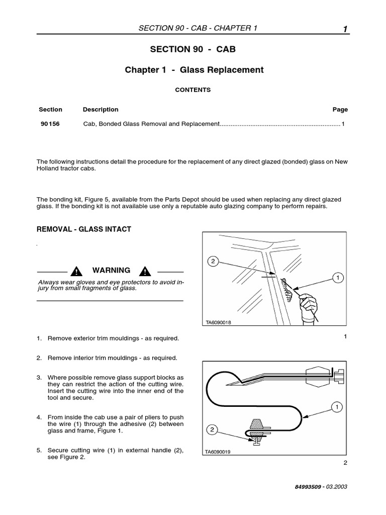 Glass Replacement for Tractor Cabs | PDF