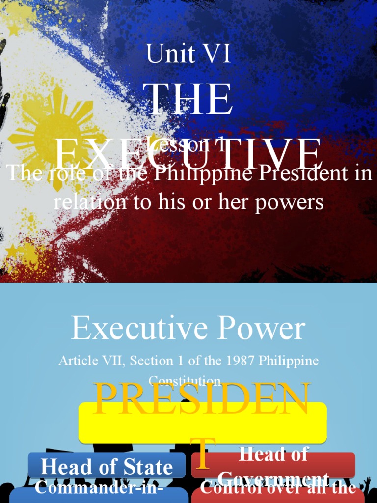 UNIT 6 LESSON 1 THE EXECUTIVE Department | PDF