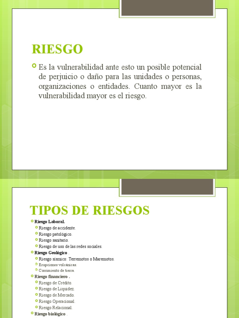 Tipos de Riesgos Laborales | PDF
