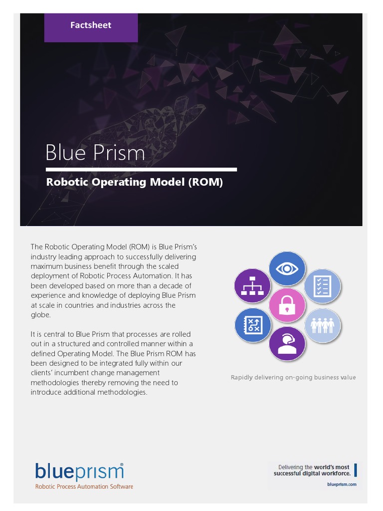 Blue Prism Robotic Operating Model Factsheet | PDF | Automation ...