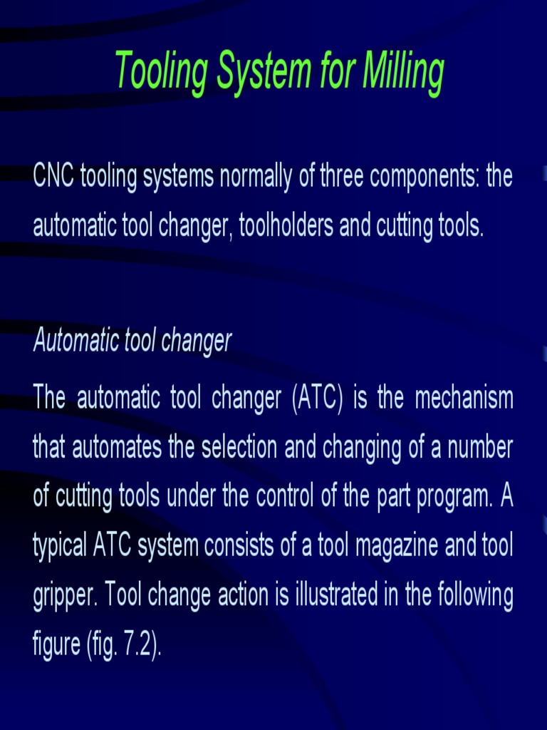 Tooling System For Milling: Automatic Tool Changer | PDF