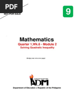 Learning Module: Mathematics Grade 9 Quarter 1 | PDF | Quadratic ...
