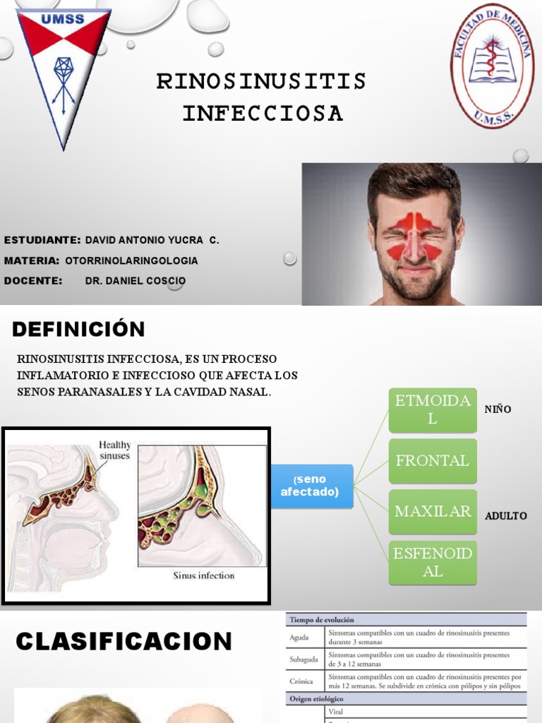 RINOSINUSITIS INFECCIOSA (Caso Clínico) | PDF | Ciencias de la Salud ...