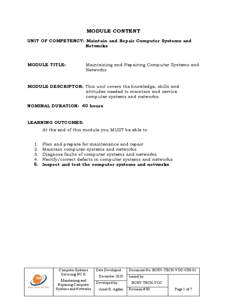 CSS NC Ii - Coc 4 Lo 5 | PDF | Ip Address | Computer Network
