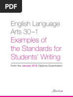 Educ Ela 30 1 Examples Students Writing Jan 2024 | PDF | English ...