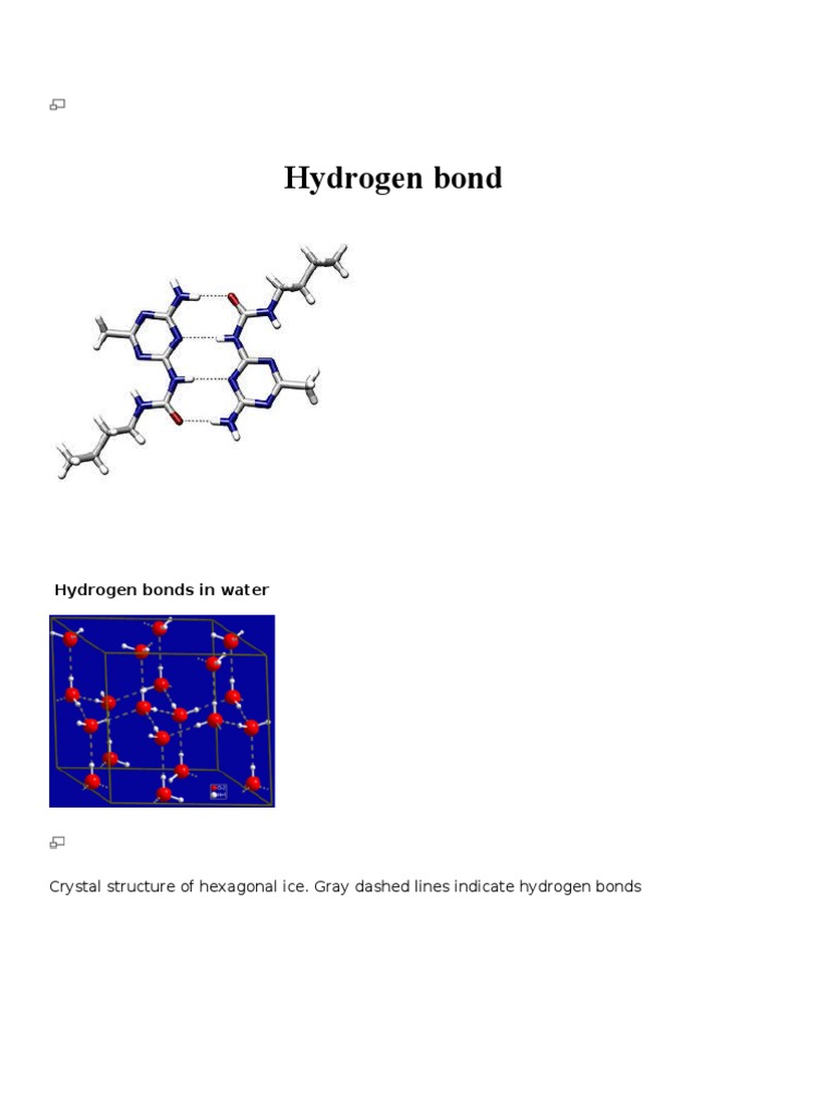 An example of intermolecular hydrogen bonding in a self | Ion ...