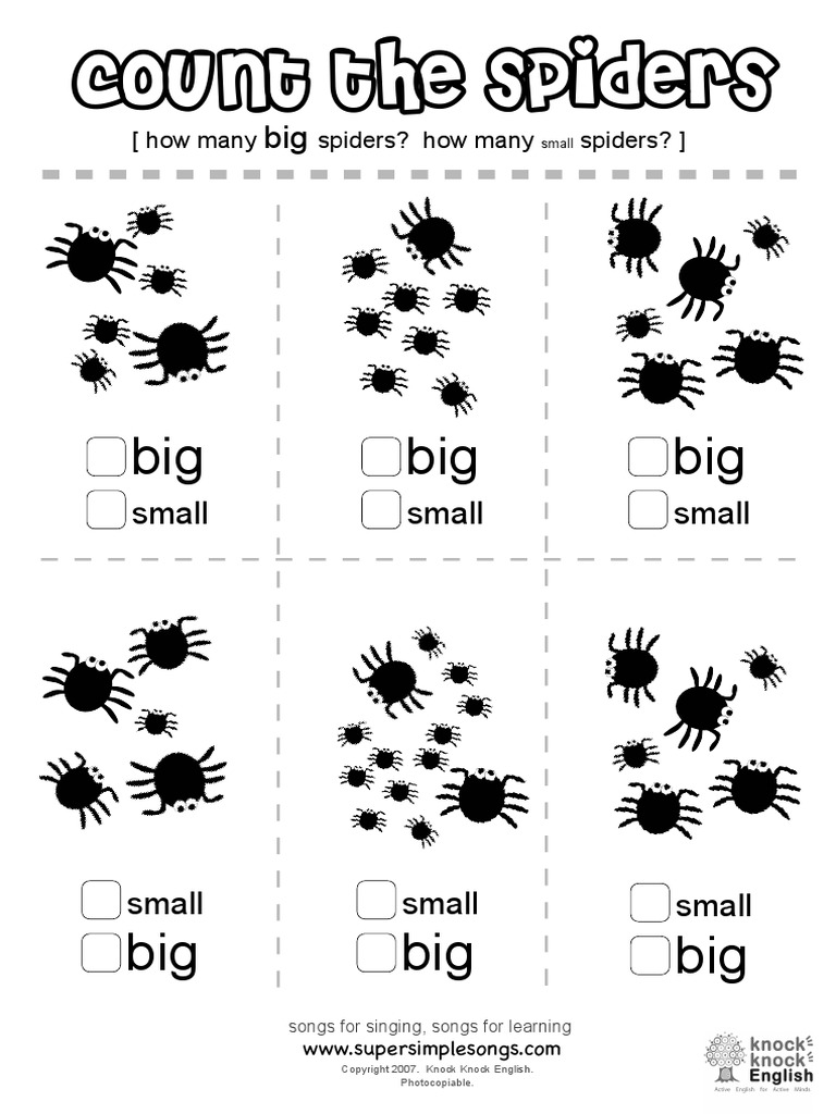 Count The Spiders: Big Big Big | PDF
