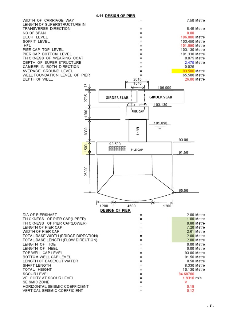 PART 5 Pier Design | PDF | Wind Speed | Civil Engineering