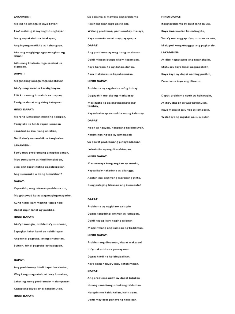 Halimbawa NG Balagtasan | PDF