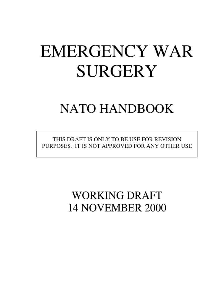 NATO Emergency War Surgery | PDF