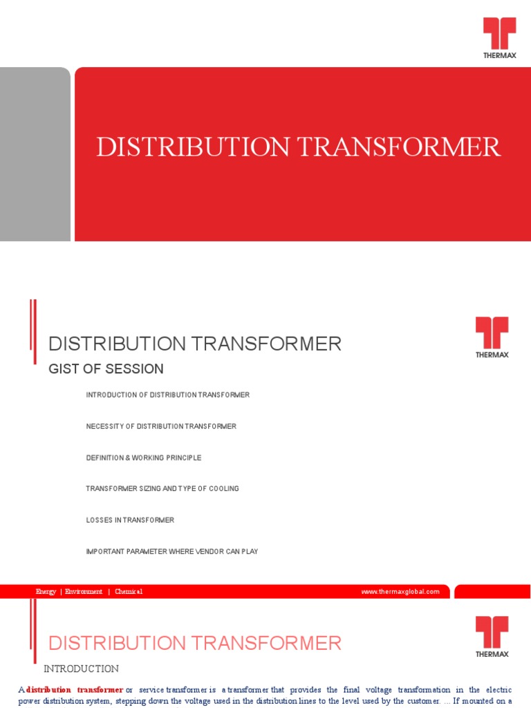 Distribution Transformer | PDF | Transformer | Electric Power Distribution
