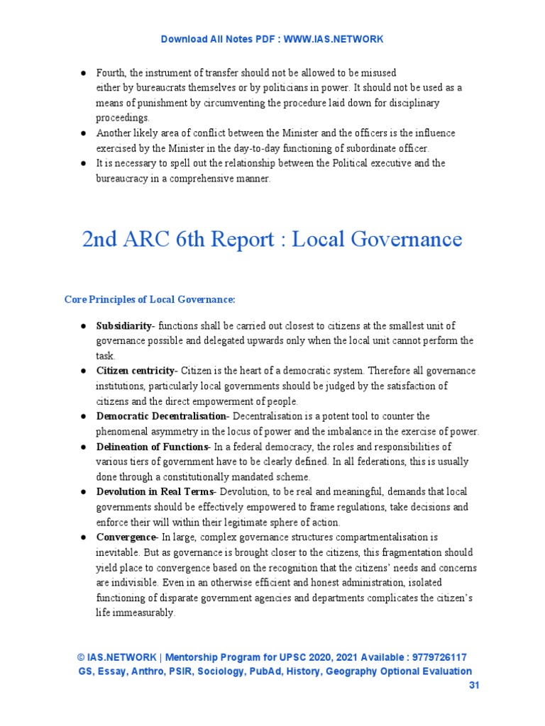 WORK 2nd ARC 6th ReportSummary | PDF | Policy | Economies