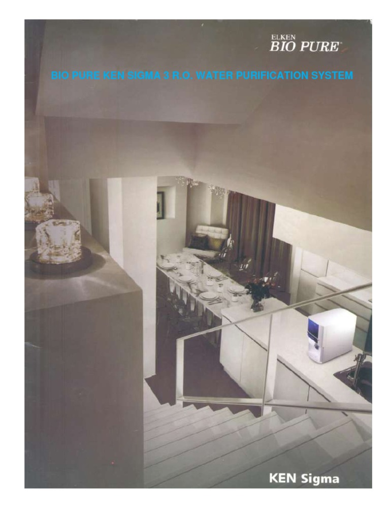 Bio Pure Ken Sigma 3 | PDF | Water Purification | Chemical Substances