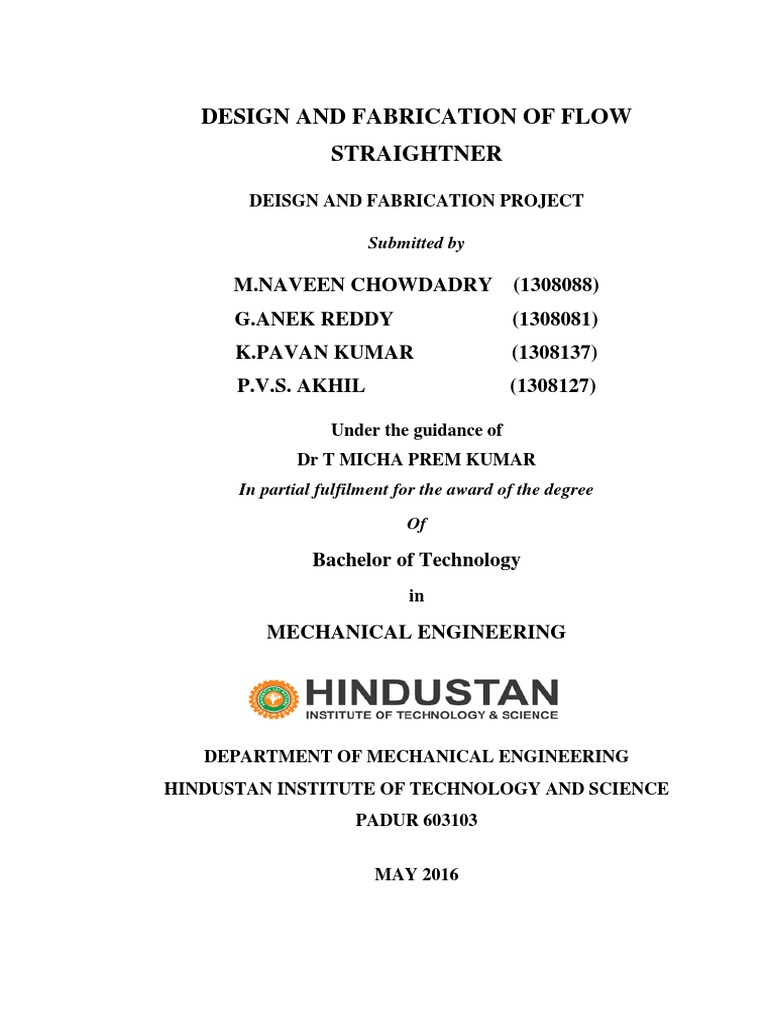 Flow Straightner | PDF | Fluid Dynamics | Gas Technologies